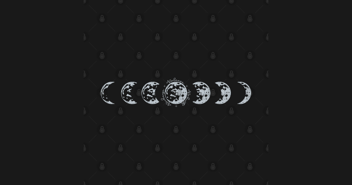 Moon phases; release; recharge; rebirth; moon; night; celestial; silver ...