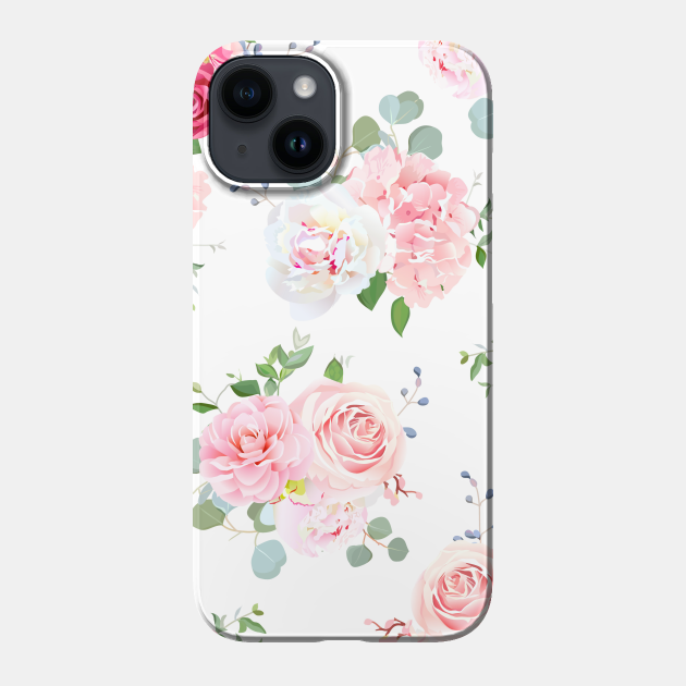 Pink Floral Pattern Pink Floral Phone Case Teepublic