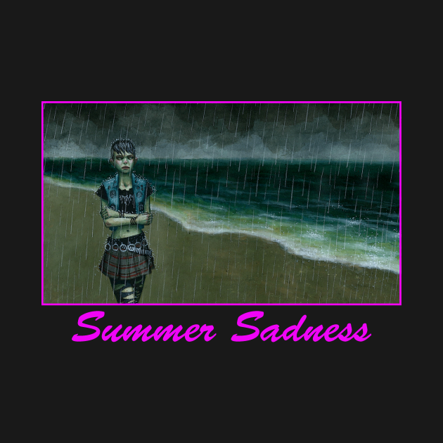 Summer Sadness - Newretrowave - T-Shirt | TeePublic