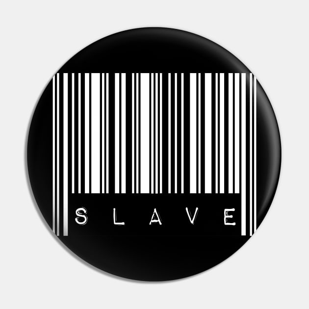 Barcode Slave - New World Order - Pin | TeePublic