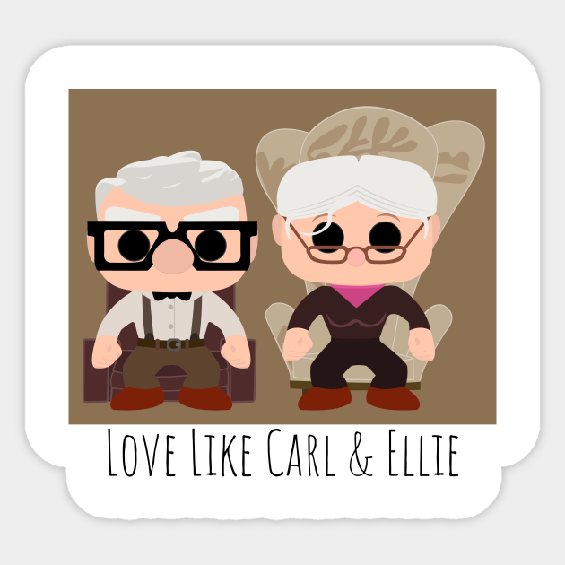 Carl & Ellie - Up - Sticker | TeePublic