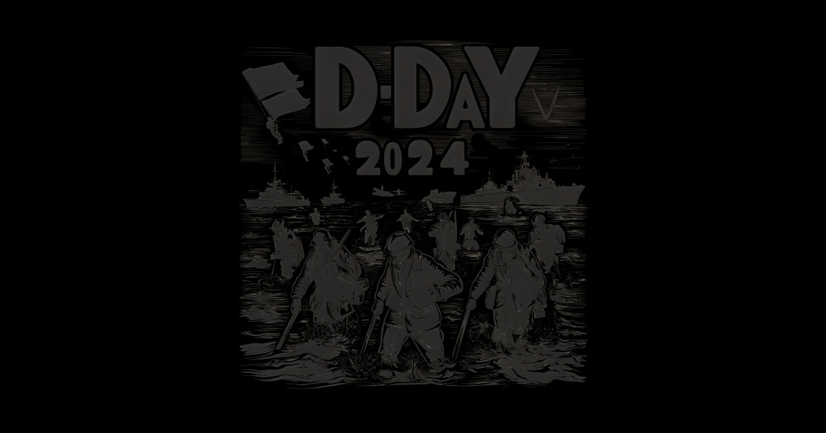 D Day 2024 Vintage - D Day 2024 - Sticker | TeePublic