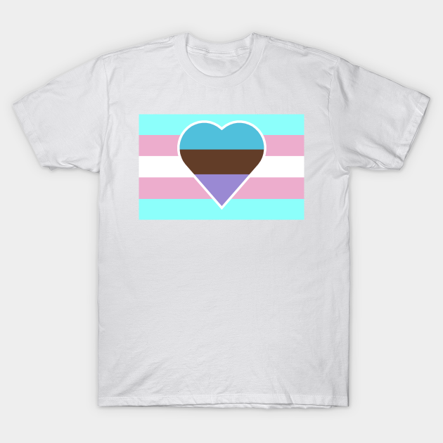 Transgender Pride Flag with Androsexual/Androphilic Heart - Transgender ...