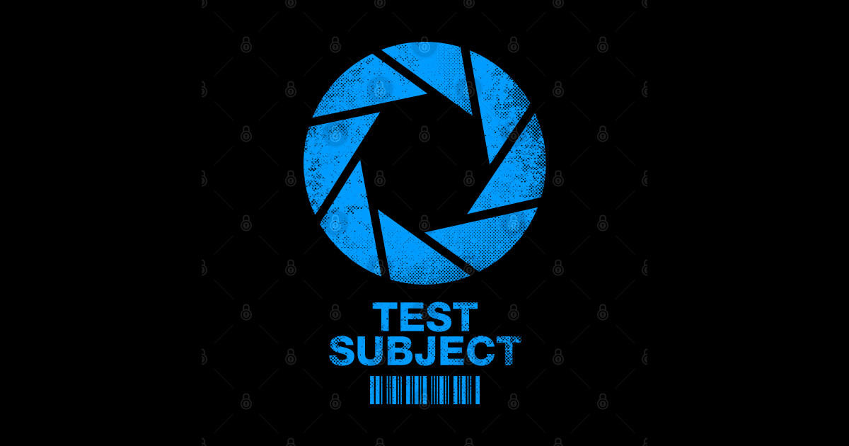 Aperture Science Test Subject -blue- Portal 2 - Posters and Art Prints ...