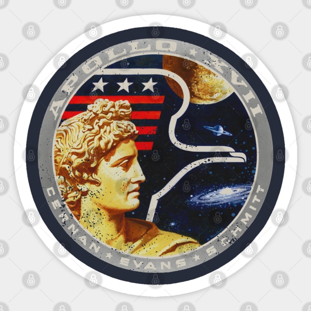 Apollo 17 Insignia - Crest - Apollo - Sticker | TeePublic