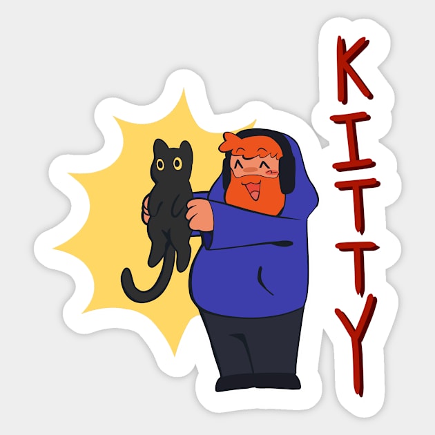 Caseoh Kitty - Caseoh - Sticker | TeePublic
