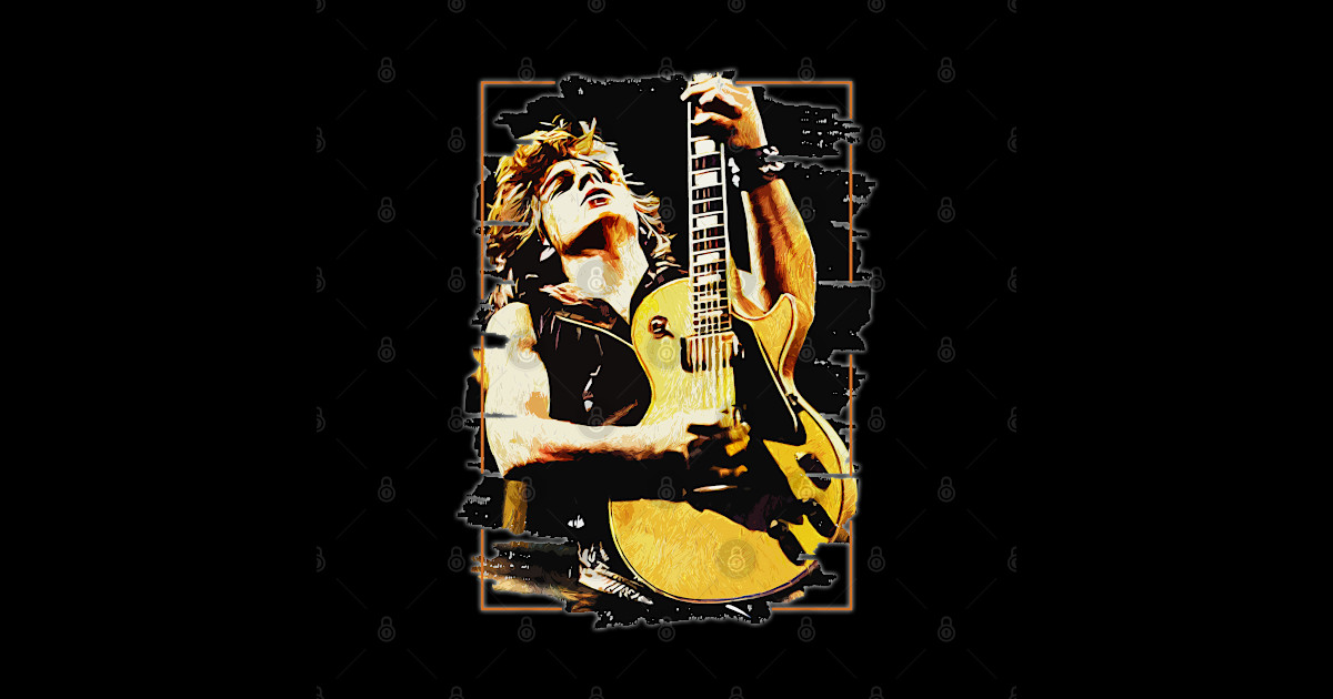 Randy Rhoads \\ Brush Art - Randy Rhoads - Sticker | TeePublic