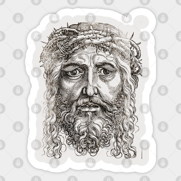 Jesus Christ face - Jesus Christ - Sticker | TeePublic