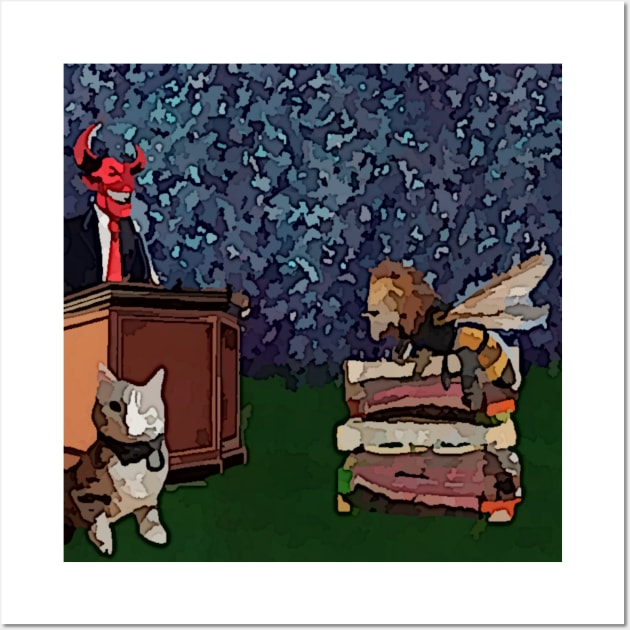 watercolor sandwich lion bee demon court - Watercolor Painting ...