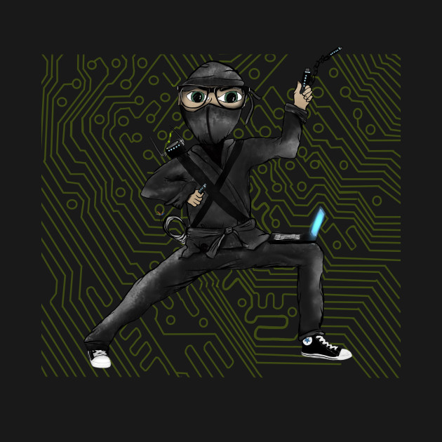 Cyber Ninja - Cyber - T-Shirt | TeePublic