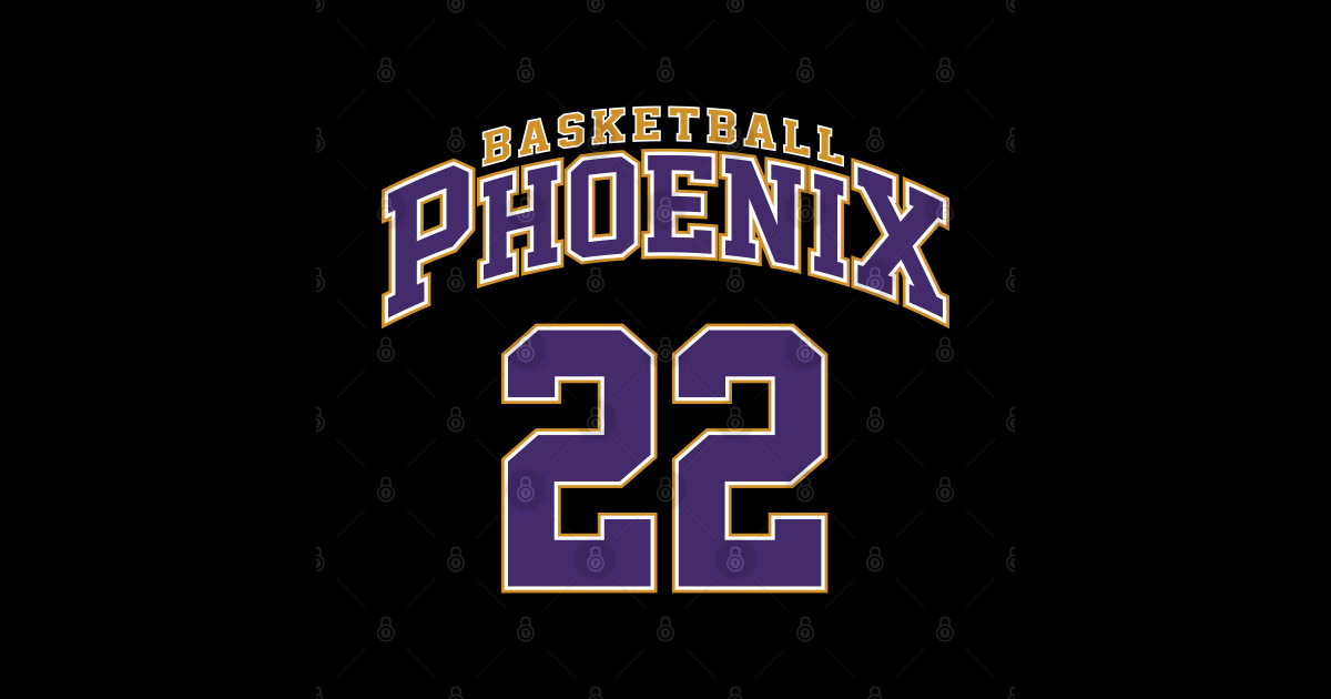 Phoenix Basketball - Player Number 22 - Phoenix Suns - Sticker | TeePublic