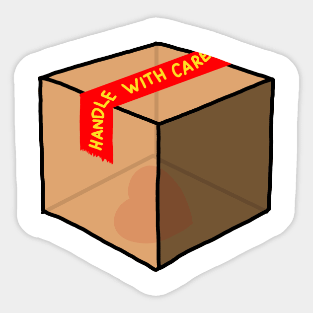 Handle with Care - Packaging - Sticker | TeePublic