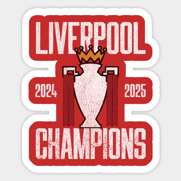 Liverpool-Champions-2025 - Liverpool Champions 2025 - Sticker | TeePublic