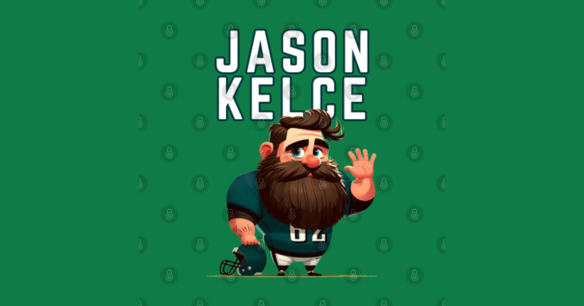 Jason Kelce Waving Goodbye - Jason Kelce - T-Shirt | TeePublic