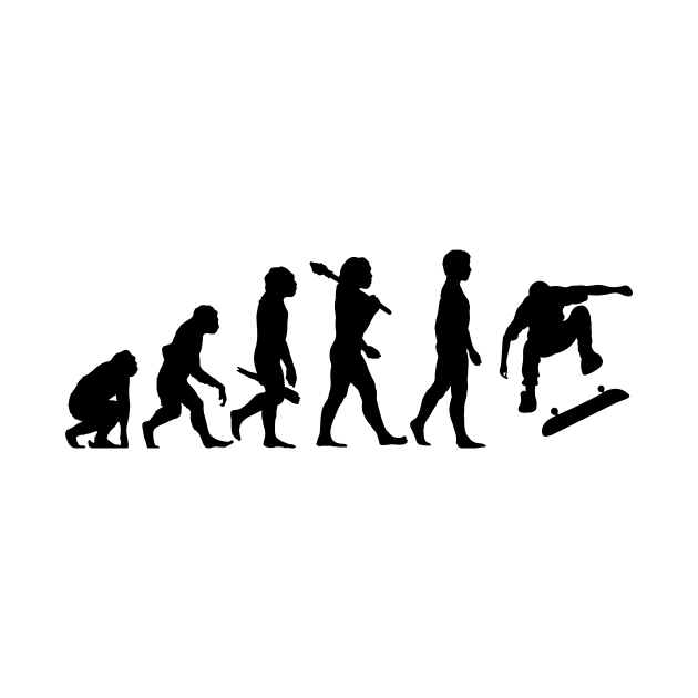 Evolution of the Skateboarder - Skateboarding - T-Shirt | TeePublic