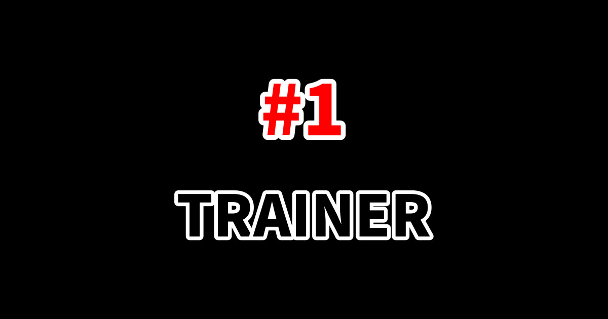 number one trainer - Trainer - Sticker | TeePublic