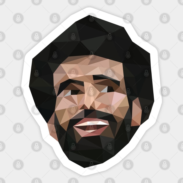Mo Salah Poly - Mo Salah Liverpool - Sticker | TeePublic