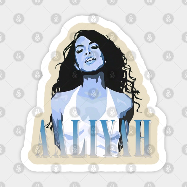 Aaliyah t-shirt - Aaliyah - Sticker | TeePublic