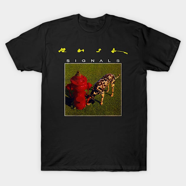 Rush Band Signals Distressed - Rush Band - T-Shirt | TeePublic