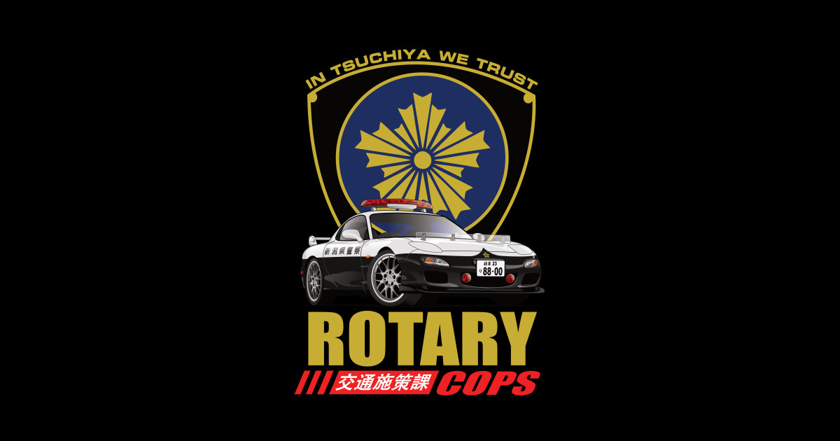 Rotary Cops RX7 FD - Mazda - Sticker | TeePublic