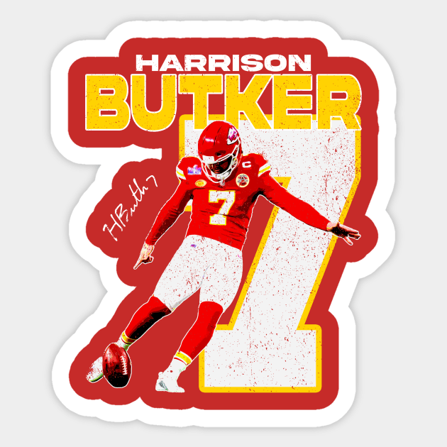Harrison Butker 7 - Harrison Butker - Sticker | TeePublic