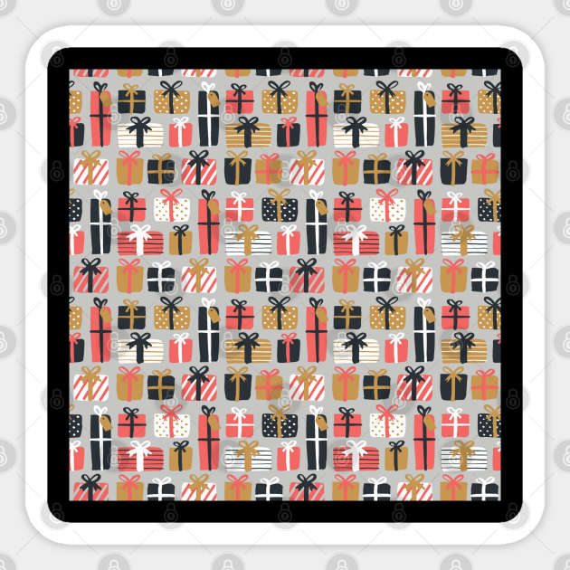 Merry Christmas Gift Boxes - Christmas - Sticker | TeePublic