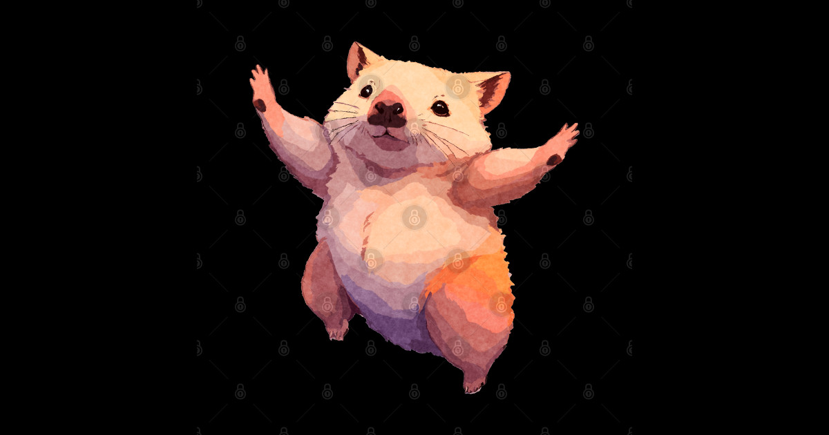 DANCING WOMBAT - blue background - Wombat - T-Shirt | TeePublic