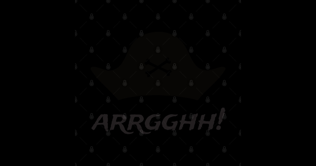 Pirates / Hat / Argh! (Light) - Pirates - Sticker | TeePublic