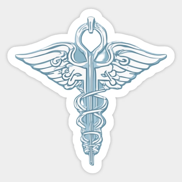 Caduceus Pastel Blue Shadow Silhouette Anime Style Collection No. 203 ...