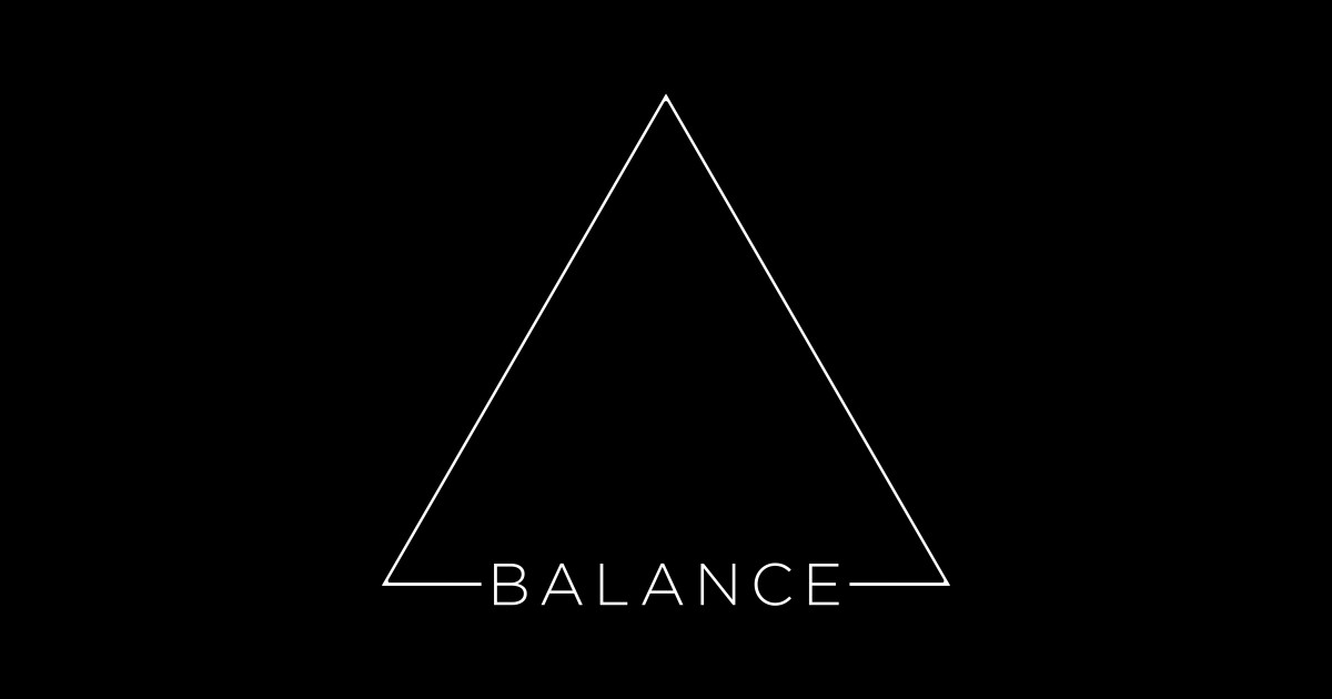 BALANCE Triangle Pyramid - Mindfulness - Sticker | TeePublic