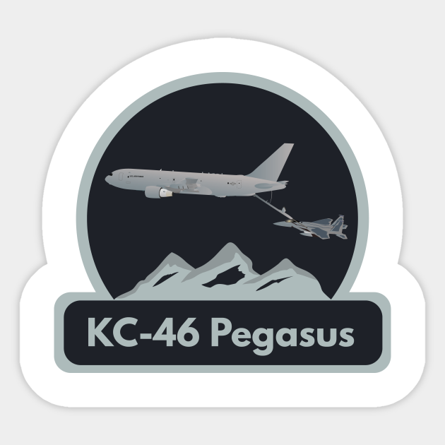 KC-46 Airplane Refueling F-15 - Kc46 - Sticker | TeePublic