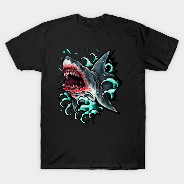 Shark attack - Shark Attack - T-Shirt | TeePublic