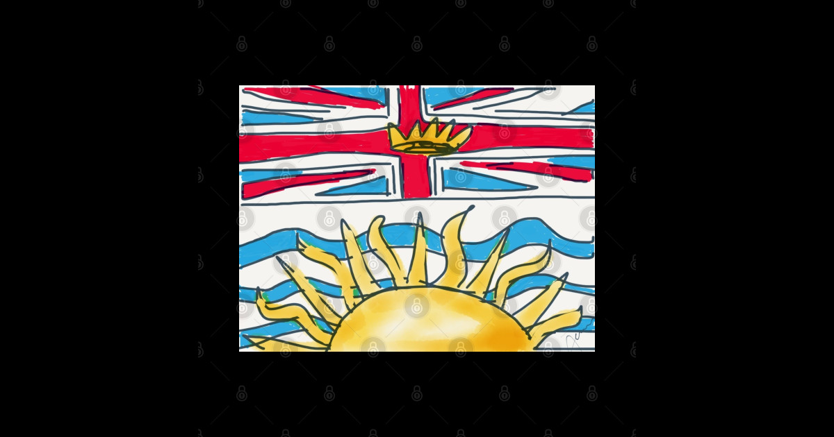 Flag of BC - Flag - Sticker | TeePublic