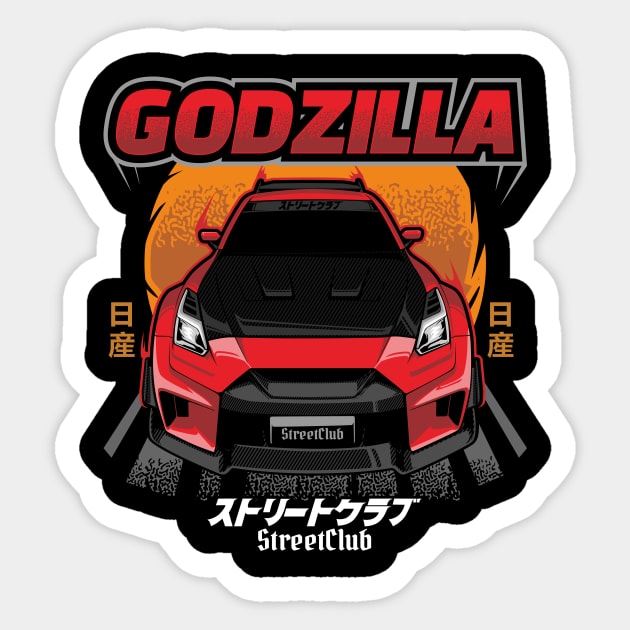 jdm car nissan skyline tshirt - Nissan Gtr - Sticker | TeePublic
