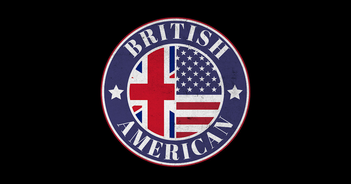 Proud British-American Badge - United Kingdom Flag - British - Posters ...