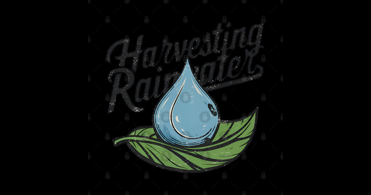 Rainwater harvesting - Rainwater Harvesting - Sticker | TeePublic