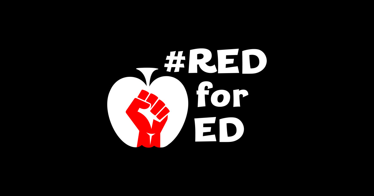 Red for Ed (red fist) - Red For Ed - Magnet | TeePublic