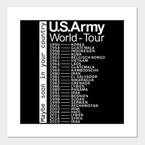 The US Army World Tour - Concert - T-Shirt | TeePublic