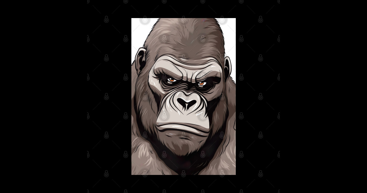 Alpha Animal Powerful Gorilla - Anime Wallpaper - Anime Art - Sticker ...