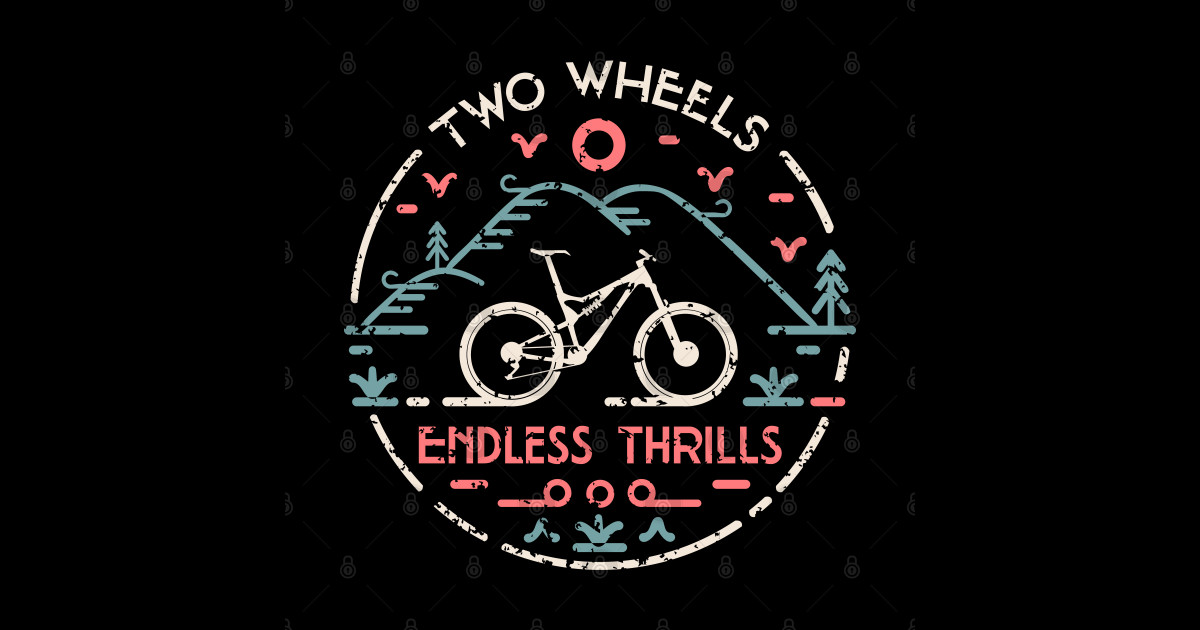 Mountain bike logo - Mtb - Sticker | TeePublic