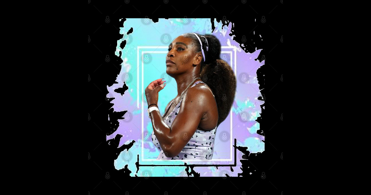 splash paint - Serena Williams - Sticker | TeePublic