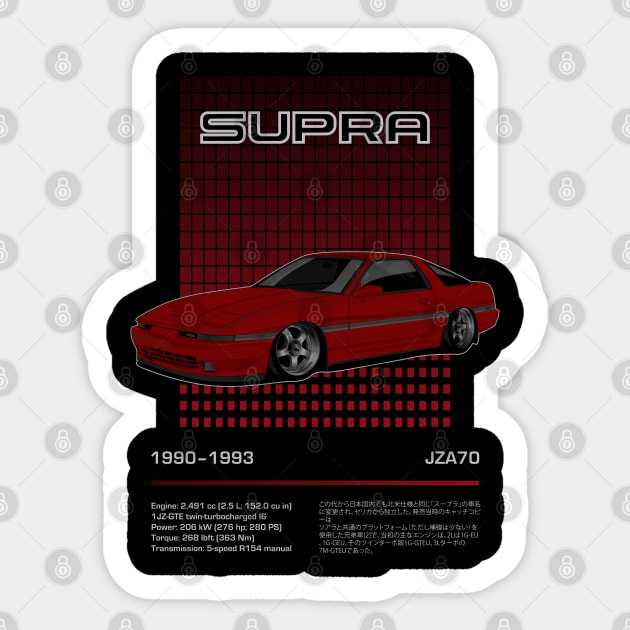 Supra MK3 (red) - Supra Mk3 - Sticker | TeePublic