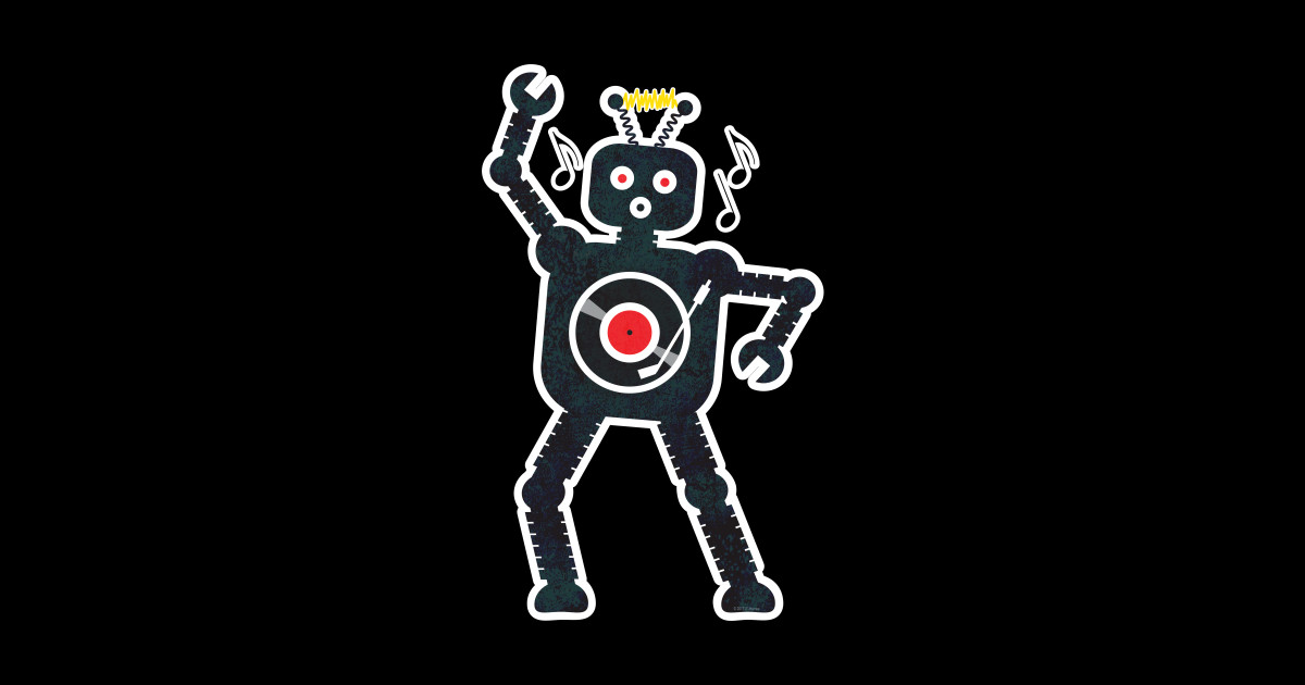 Dance-Bot - Robot - Sticker | TeePublic