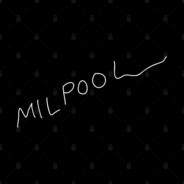 Milpool - Leg Cast Signature (White Print) - Milhouse - Pin | TeePublic