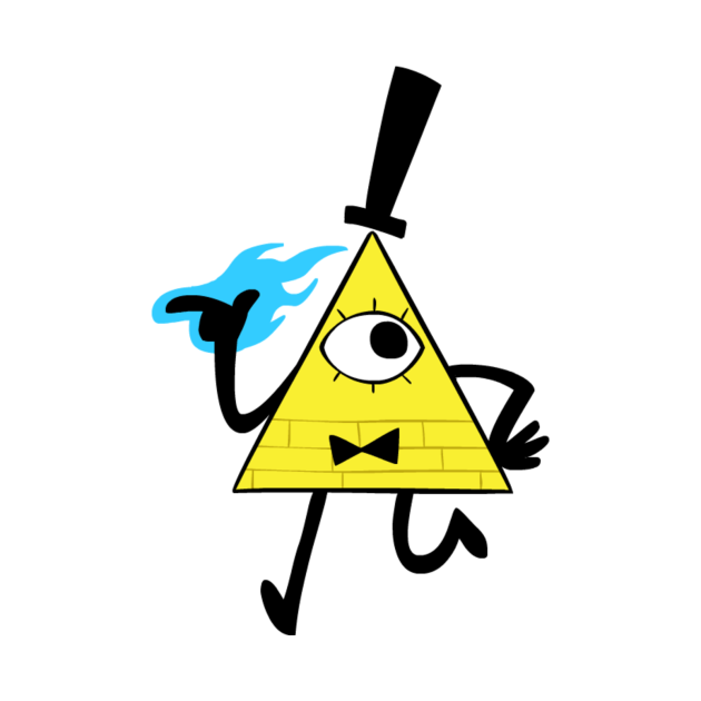 Bill Cipher Walking - Gravity Falls - T-Shirt | TeePublic