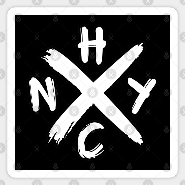 NYHC White - Nyhc - Sticker | TeePublic