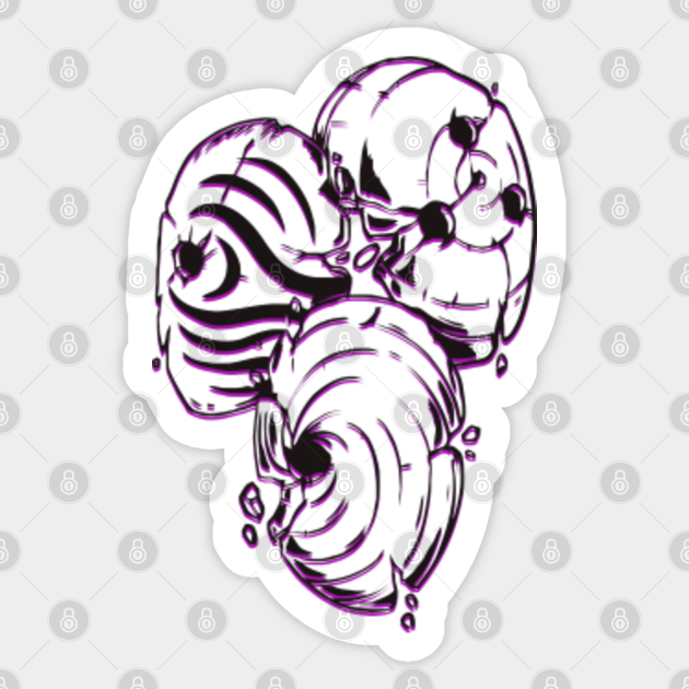 obito uchiha mask naruto shippuden - Obito Uchiha - Sticker | TeePublic