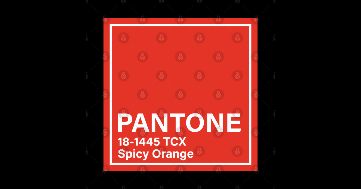 pantone 18-1445 TCX Spicy Orange - Pantone Color - Sticker | TeePublic pantone 18-1445 TCX Spicy Orange - Pantone Color - Sticker | TeePublic