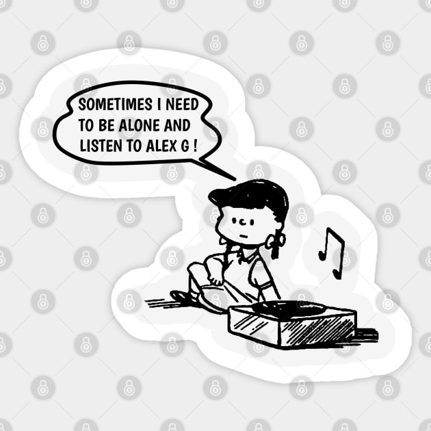 Alex G // Need To Listen - Alex G - Sticker | TeePublic