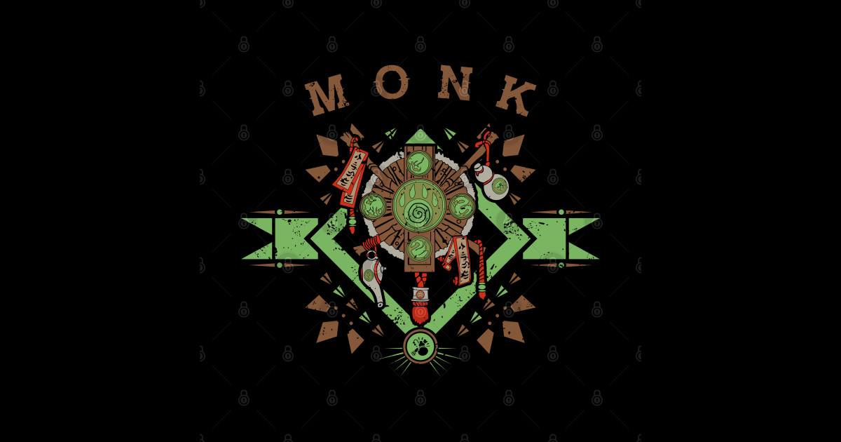 MONK - TRIBAL CREST - World Of Warcraft - Sticker | TeePublic